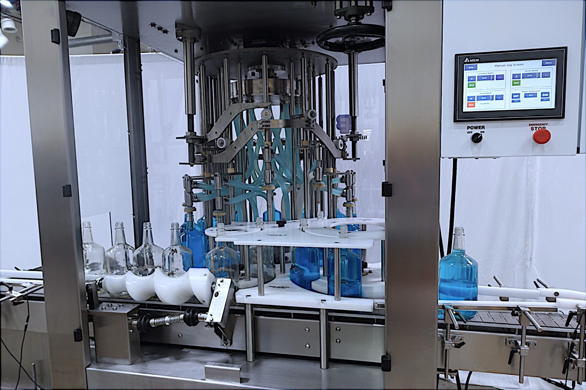 Rotary Overflow Filler (ROF-40) - Accutek Packaging Machine Equipment