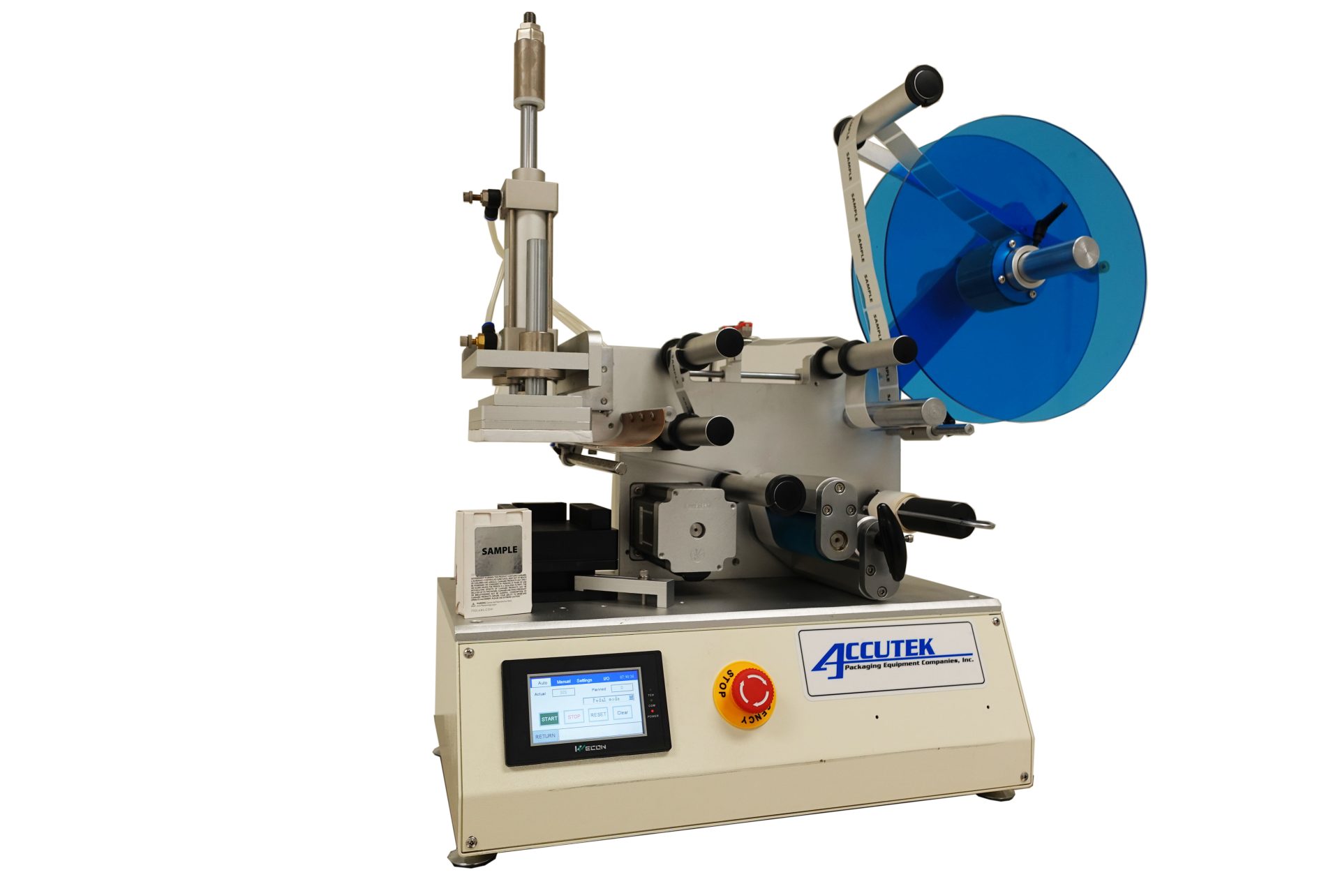 Table Top, Top-down Labeler | labeling machines | Accutek Packaging