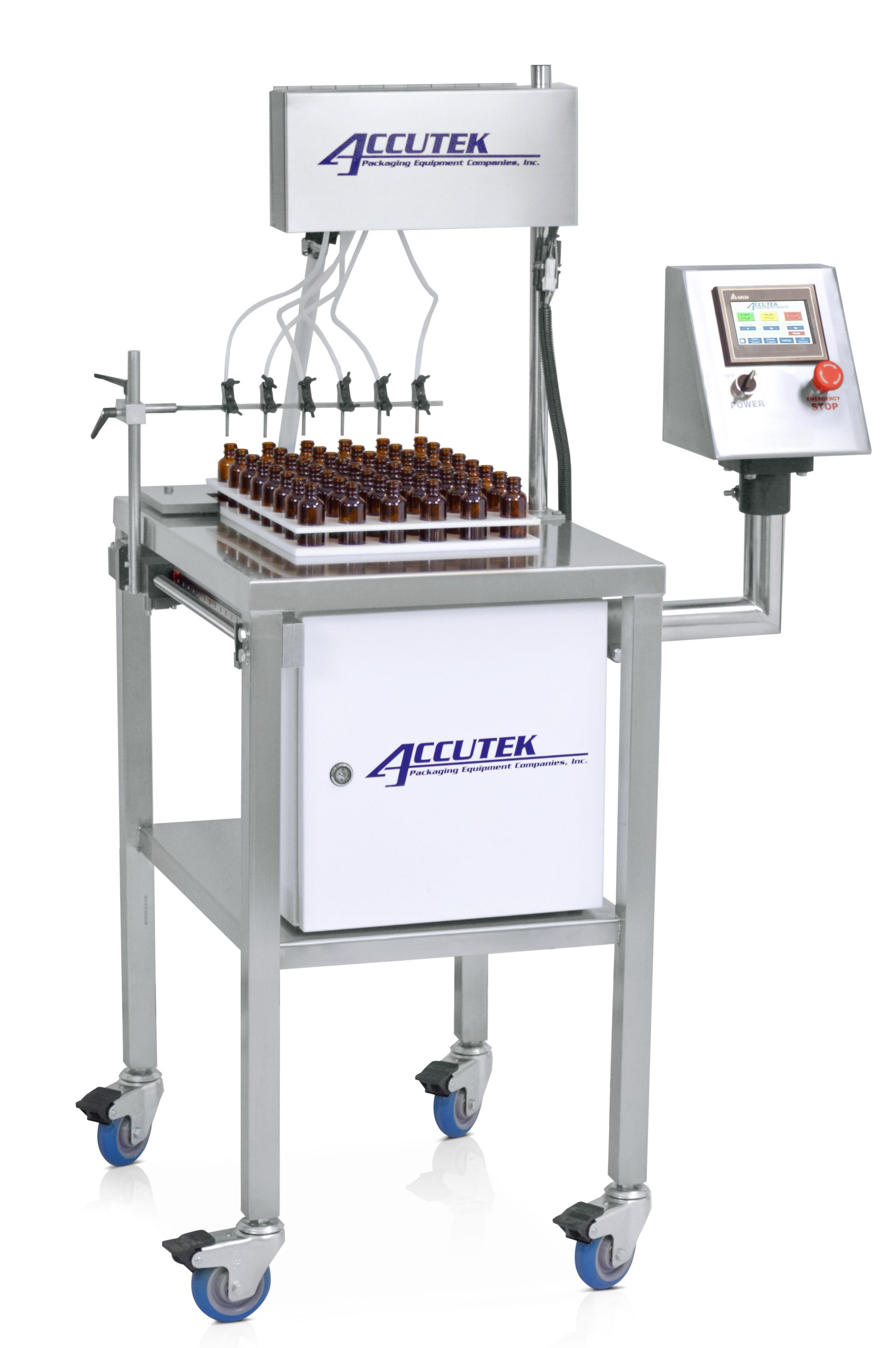 Auto-Indexing Mini Pinch | Timed Flow | Filling Machines | Accutek