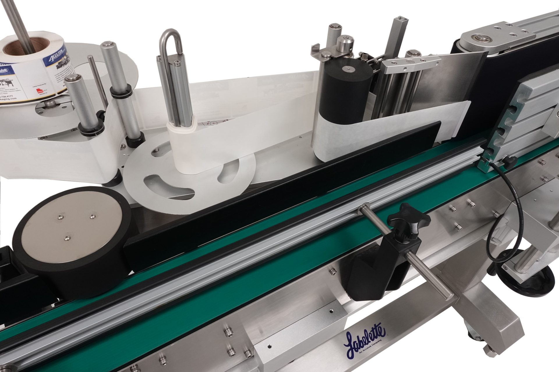 106 Fabric Belt Labeler - Accutek Packaging Equipment